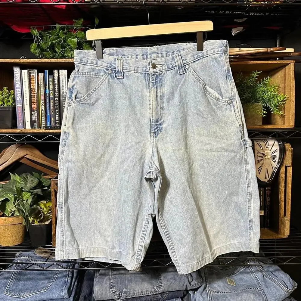 Lee | Shorts | Vintage 9s Lee Dungarees Carpenter Jean Shorts Light ...